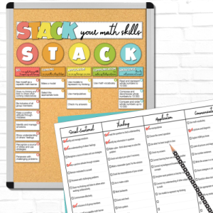MATH GOALS FOR STUDENTS: BULLETIN BOARD + SKILLS CheckLIST - PAST THE ...