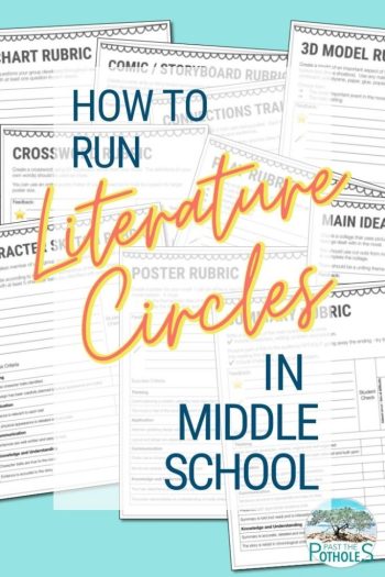 How to do Literature Circles for Middle School - PAST THE POTHOLES