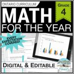 Grade 5 Full Year Bundle: Ontario Math Curriculum 2020 - PAST THE POTHOLES