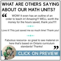 Place Value (Number Sense) Unit - Grade 6 Ontario Math Curriculum ...