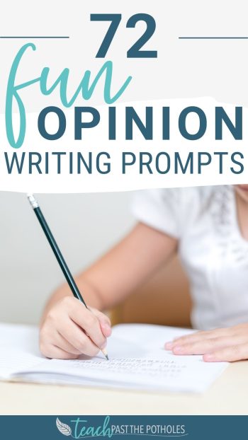 72 Fun Opinion Writing Prompts that Students Will WANT to Write About ...