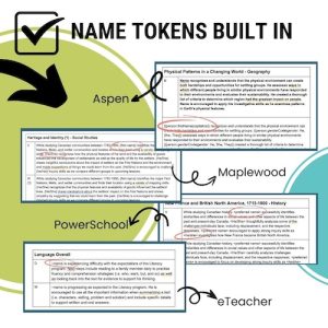 Editable Report Card Comment Banks (Ontario and BC) - PAST THE POTHOLES
