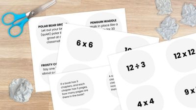 Snowball Fight Game: Classroom Learning fun! - PAST THE POTHOLES