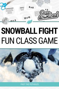 Snowball Fight Game: Classroom Learning fun! - PAST THE POTHOLES