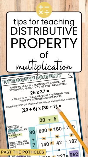How to Teach Distributive Property with Arrays 3 Ways - PAST THE POTHOLES